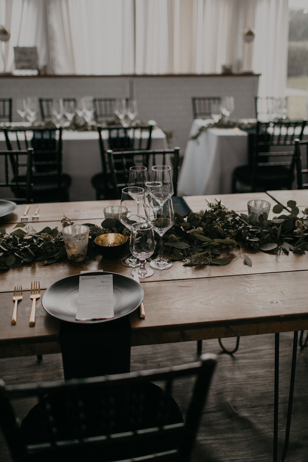 Moody & Modern Dinner Party Wedding // Richmond, VA // McKenna + John ...